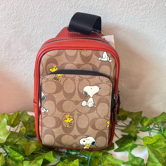 Coach | Bags | Coach Ce60 X Peanuts Track Pack 4 In Signature Canvas ...